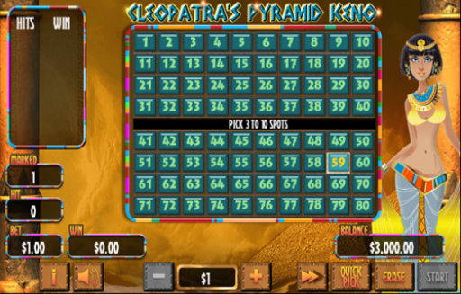 Cleopatra's Pyramid Keno | Cleopatra's Pyramid Cleopatra's Pyramid Keno | Cleopatra's Pyramid